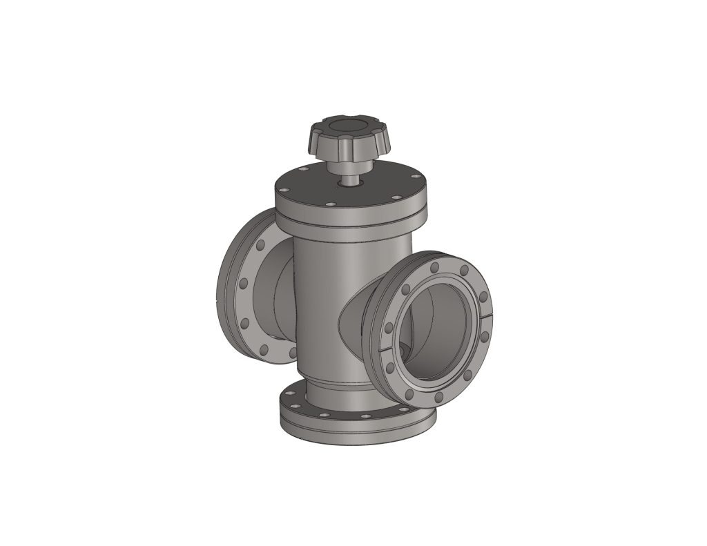 Tee Valve | UHV Compatible Materials | T-3000-H-CF | Thermionics